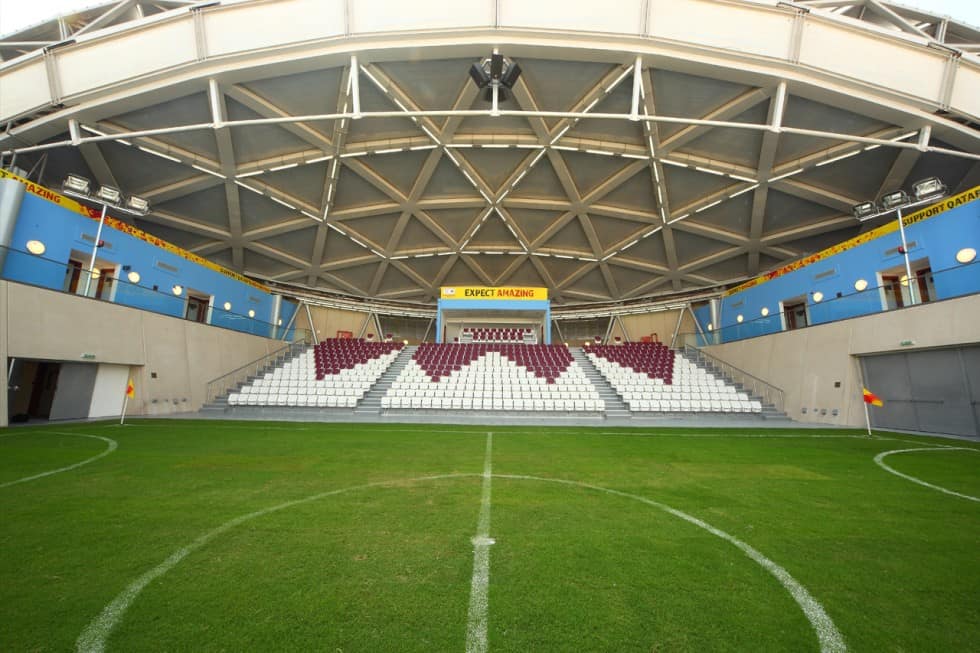 Fabric canopy roof over football stadium - Architen Landrell