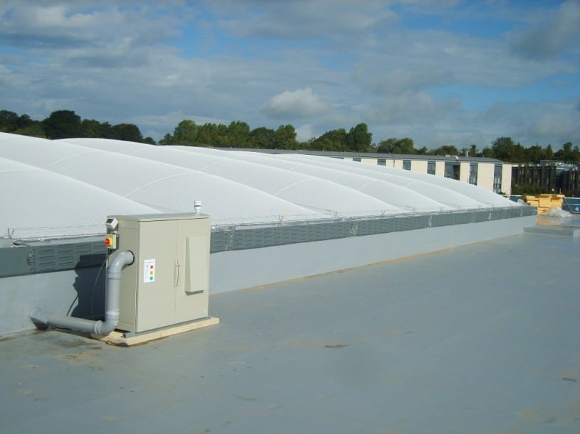 Inflated ETFE cushion roof - Architen Landrell