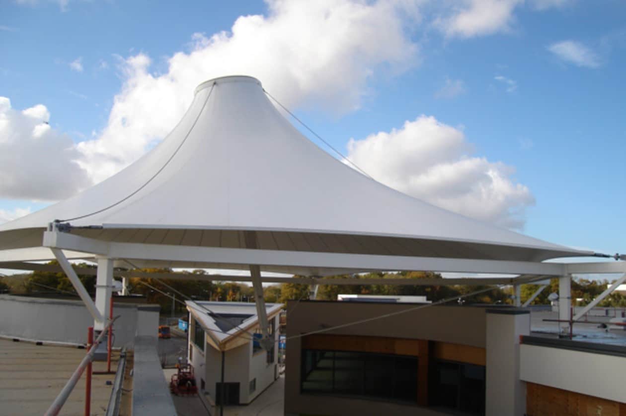 Large PVC cone shaped canopy - Architen Landrell