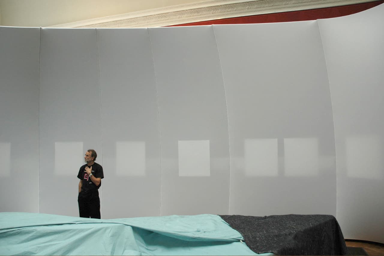 Temporary fabric wall - Architen Landrell