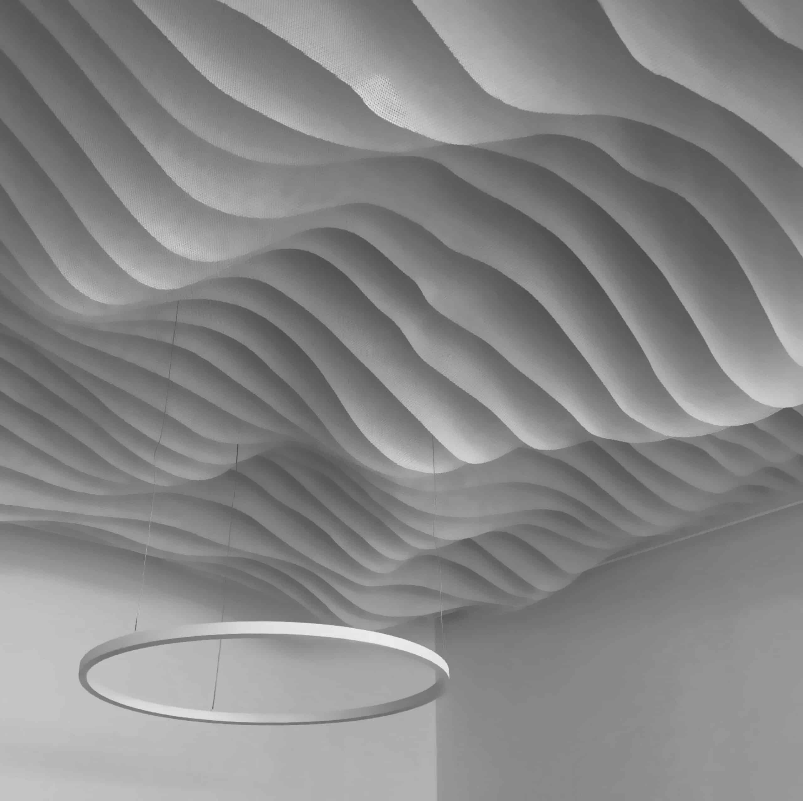 Suspended fabric ceiling system - Architen Landrell